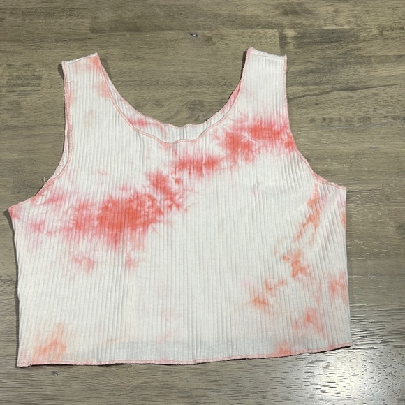 ROMWE | Tops | Romwe Tie Dye Ribbed Crop Tank Top | Poshmark